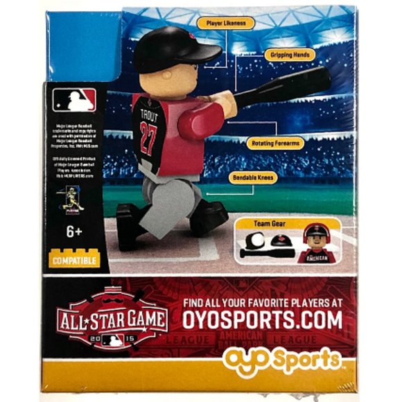 OYO / LEGO | Toys | Mike Trout Oyo Anaheim Angels Minifigure Figure ...